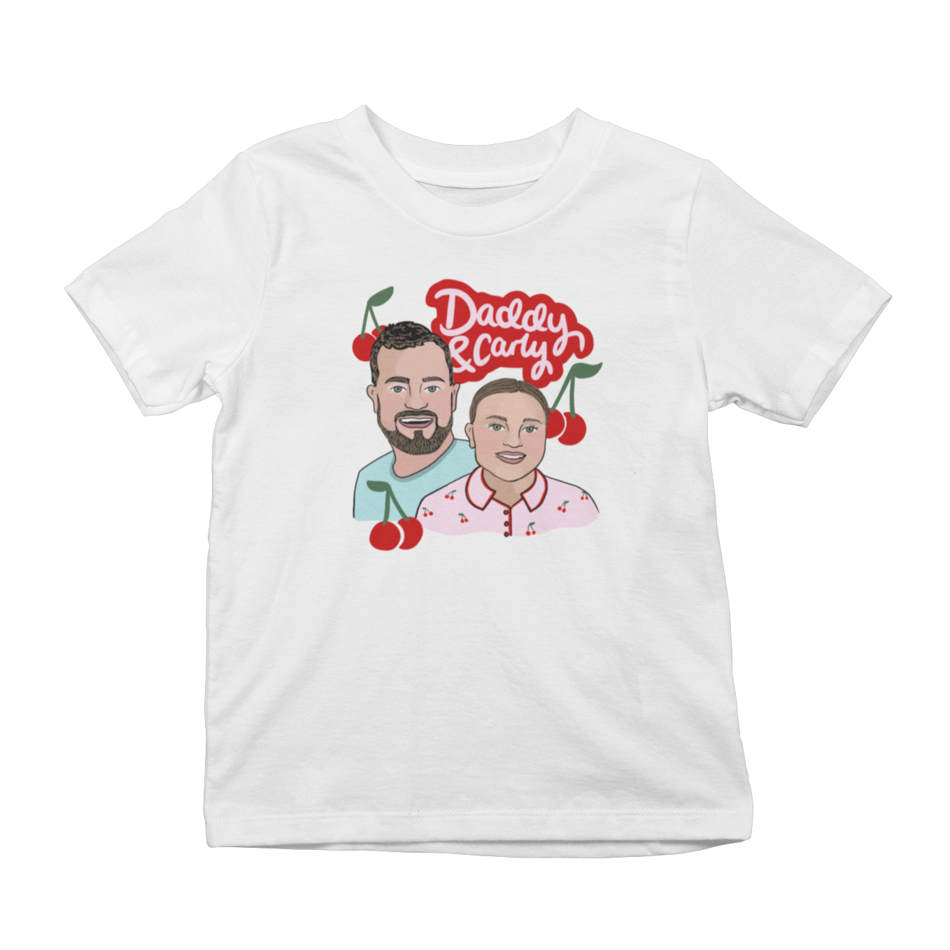 Childrens Daddy & Carly Cartoon T-shirt – Social Merch